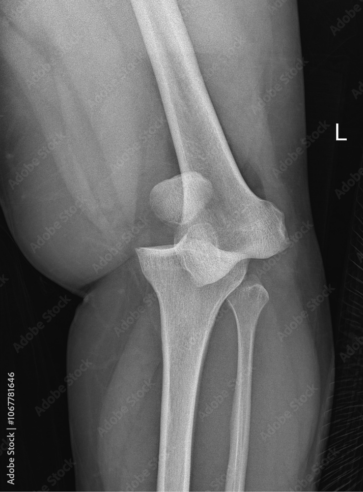 Knee Joint Dislocation Radiograph: Diagnostic X-Ray Imaging Stock Photo ...