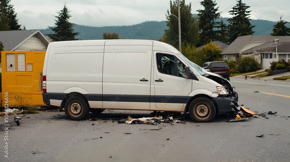Side impact Collision of a Van and an SUV in a Suburban Residential ...