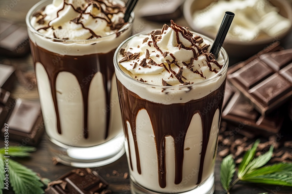 Stock-Foto „create a picture for this recipe for weed Milky Way ...