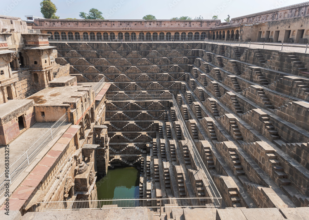 Public Chand Baori ancient deepest and largest stepwells of India in ...