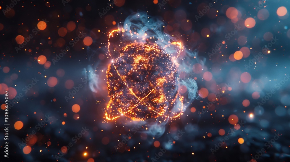 Argon atom illustration complete octet showing noble gas stability ...