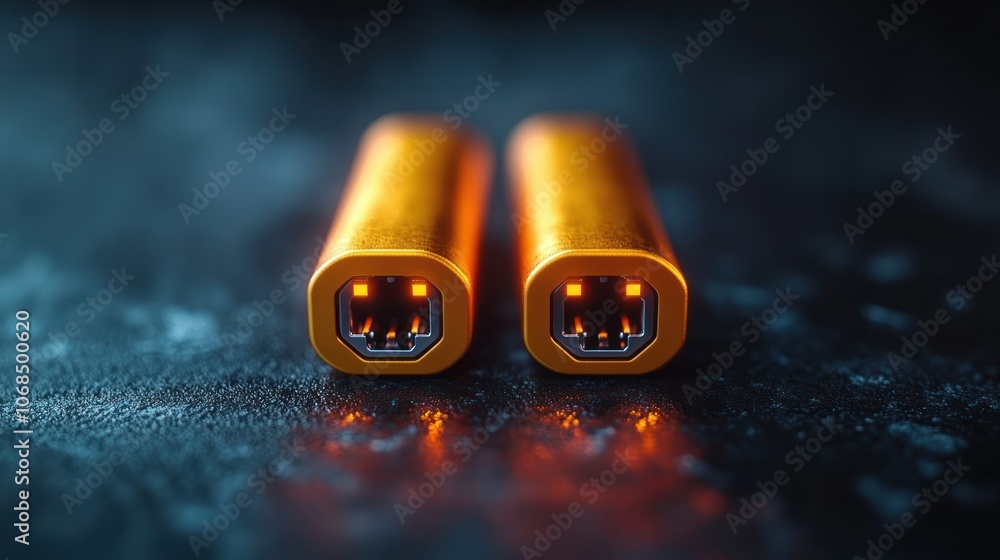 A graphene battery next to traditional lithium-ion batteries, showing ...