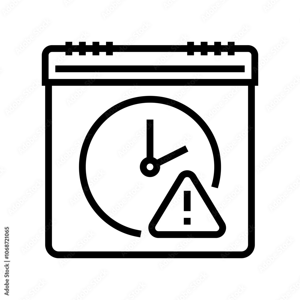 expiration date food safety line icon vector. expiration date food ...