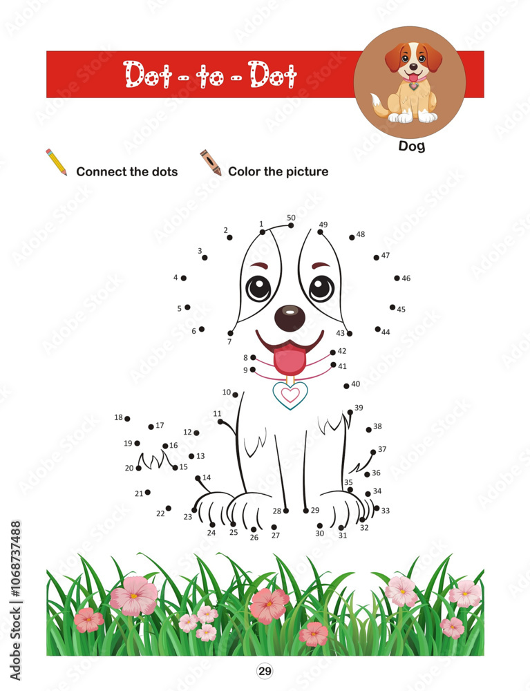 Dot to dot activity worksheet for preschool kids. Activity of learning ...