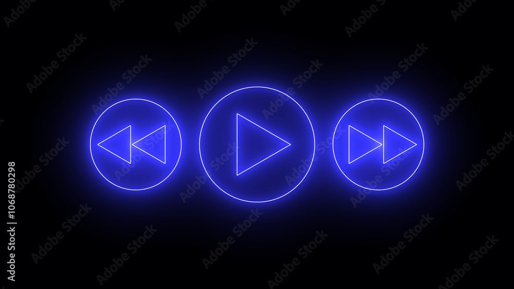Music and Media Control Icon Set: Audio Symbols, Buttons, Multimedia ...