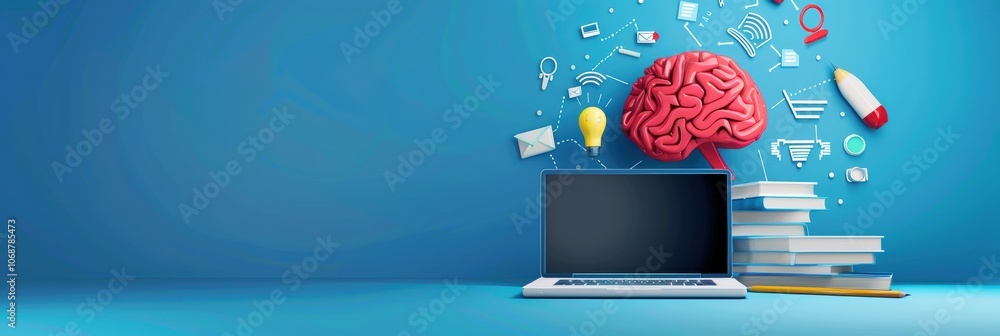 Foto de Stock E-learning hub: Explore interactive online courses and ...