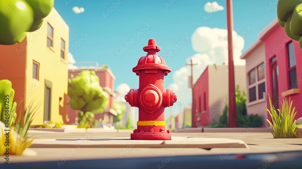 Fire hydrant sign clearly marking the location of the nearest water ...
