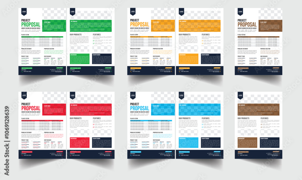 project proposal, Technical Data Sheet layout template. Product ...