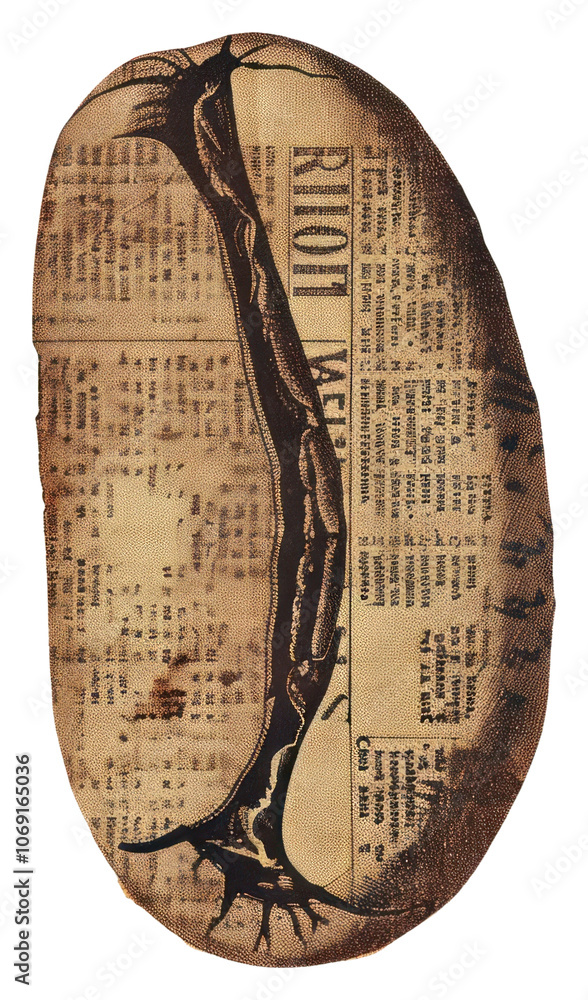PNG Ephemera paper coffee bean text art calligraphy. Stock Photo ...