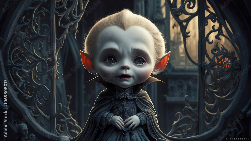 Chibi portrait, insanely detailed, fine pencil sketch, thin lines, calligraphic, tiny adorable ...