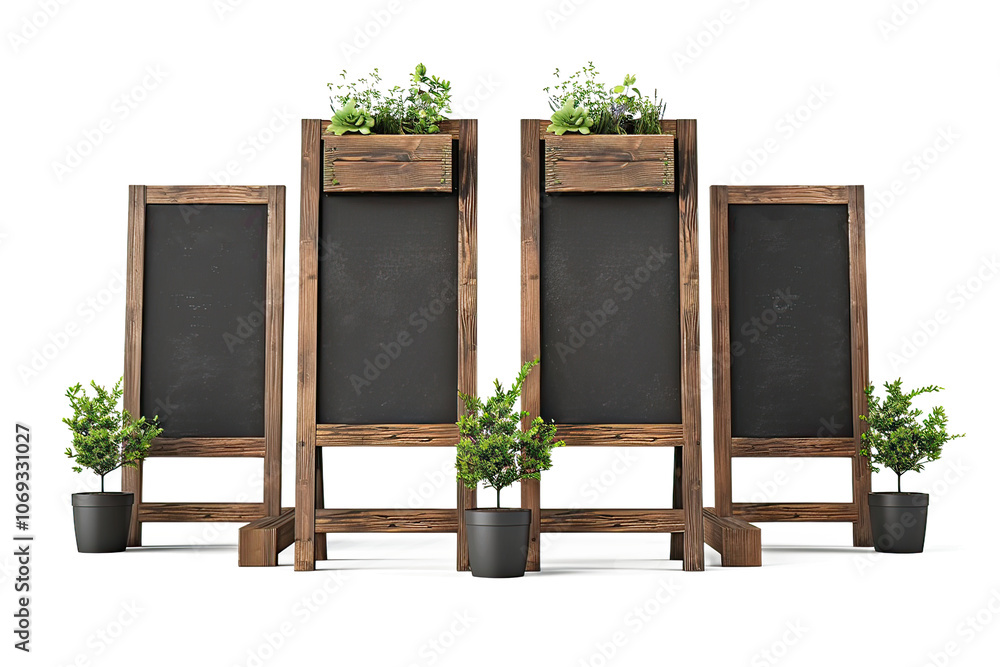 wooden empty stand rollup boards racks stands for presentation of ...