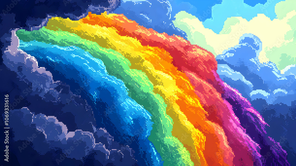 Rainbow Pixel Art Again: Additional rainbow pixel art for diverse ...