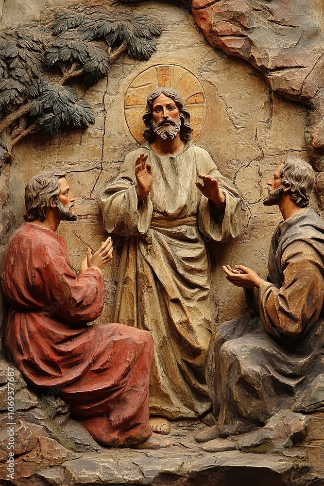 A poignant scene of Jesus teaching about turning the other cheek ...