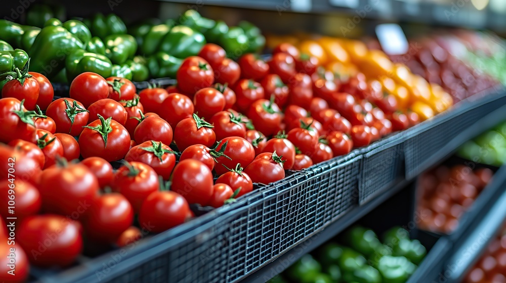 Rising grocery prices are symbolized by a financial graph with an ...