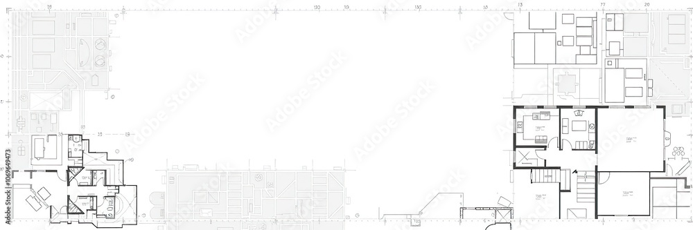 Architectural floor plan background with abstract blueprint style ...