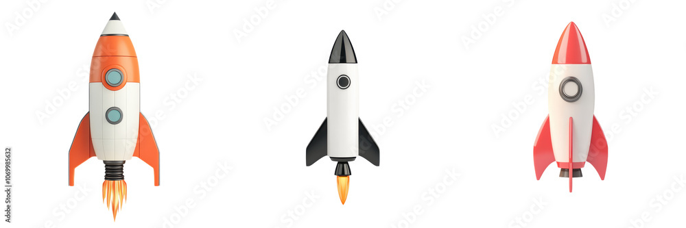 Powerful Rocket Spacecraft Soaring Into the Sky Representing Technology ...