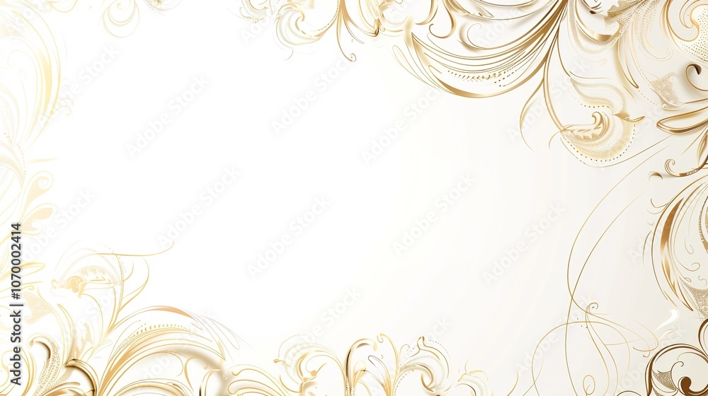 Champagne border background offers a luxurious and festive look. A ...