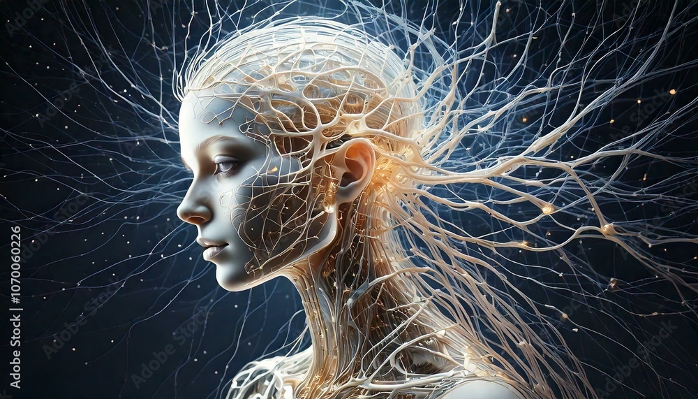istema nervioso neuronas conectadas consciencia Stock Illustration ...