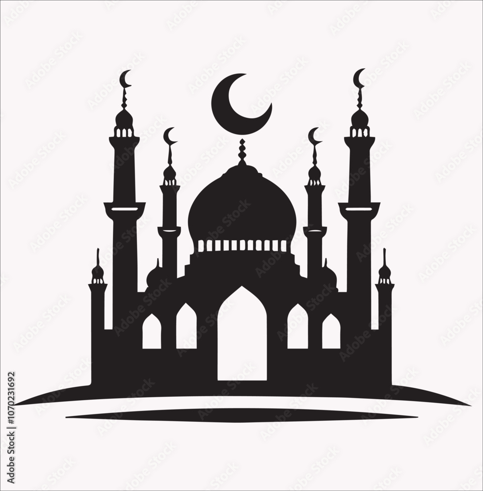 Mosque illustration,mosque wallpaper,Islamic mosque,mosque logo vector ...