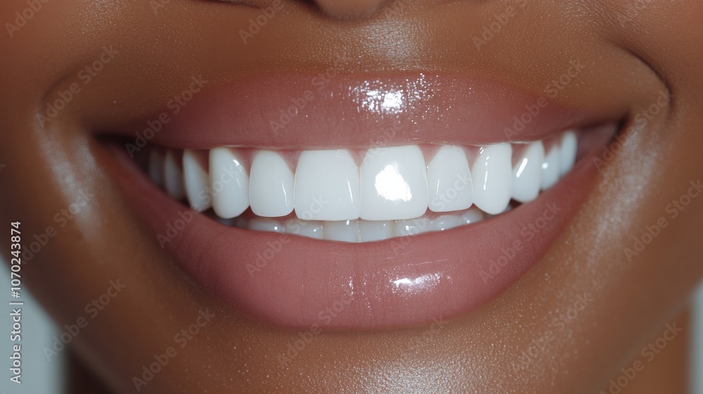 Bright and radiant smile of a young individual showcasing perfectly ...