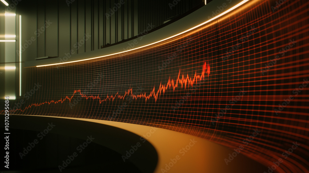 Yield curve graph showing the relationship between interest rates and ...