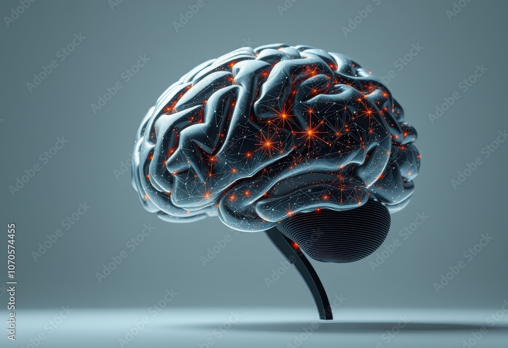 Explore the Intricacies of Neural Connections in the Human Brain Stock Illustration | Adobe Stock