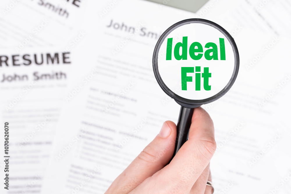 Fake mock CV (curriculum vitae) resume for John Smith, selected by HR ...
