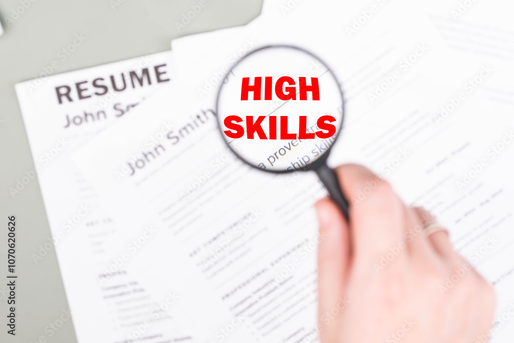 Fake mock CV (curriculum vitae) resume for John Smith, selected by HR ...