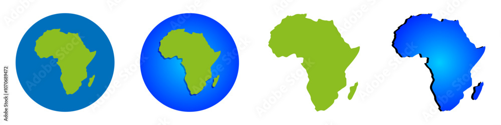 africa continent vector design, editable africa continent image, symbol ...