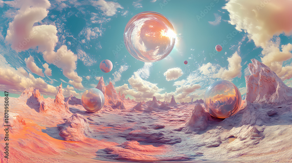 Hdri environment map featuring a spherical panorama background with ...