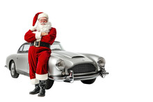Santa Claus, Classic Car, Presents Free Stock Photo - Public Domain ...