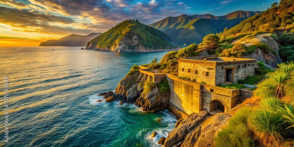 Stunning Portrait of a Defensive Naval Bunker in Monterosso al Mare ...