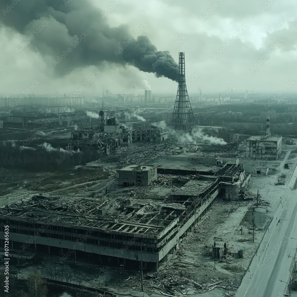 Historical footage of the chernobyl disaster, highlighting the ...