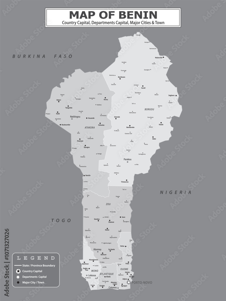 African Countries Geography Political map. Political map of country ...