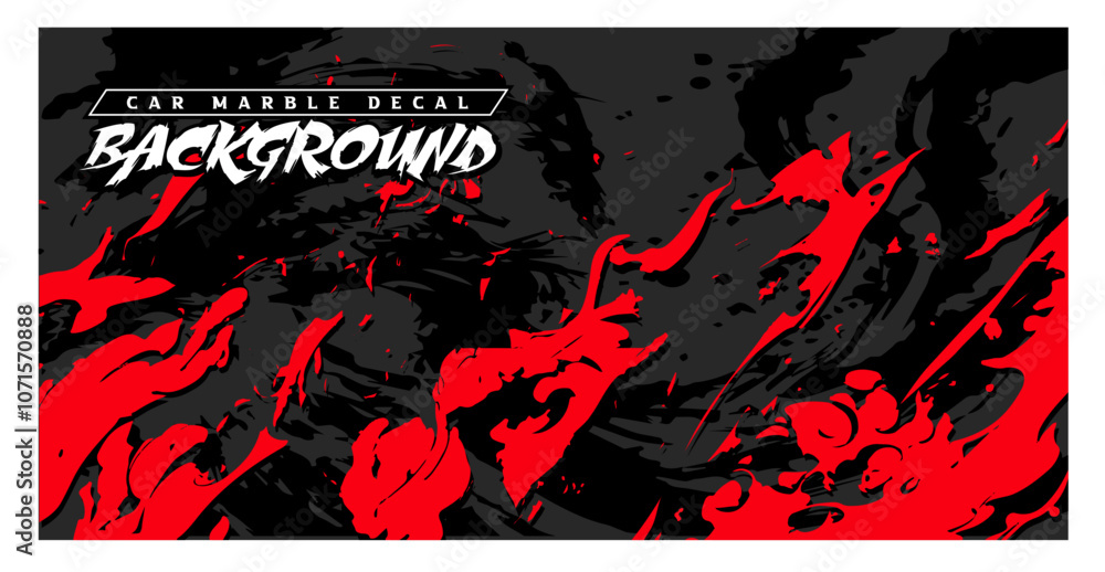 red black dragon brush decal flame fire volcano lava sakura Asia Japan ...