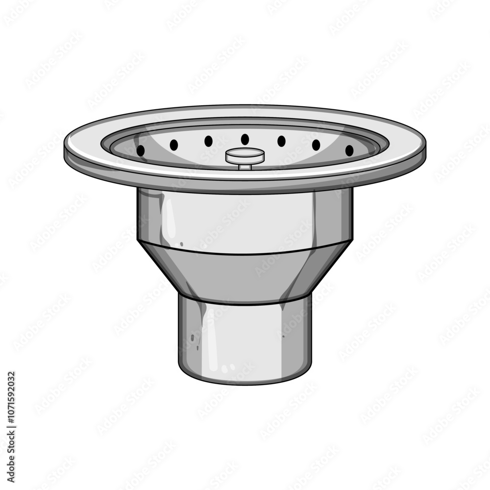 plumbing sink drain cartoon. water pipe, kitchen cleaning, maintenance ...