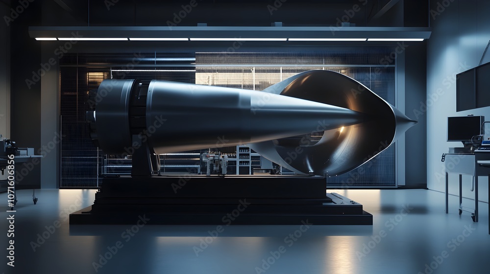 Hypersonic Wind Tunnel Cutting Edge Visualization of Dynamic Heat and Technical Instrumentation ...