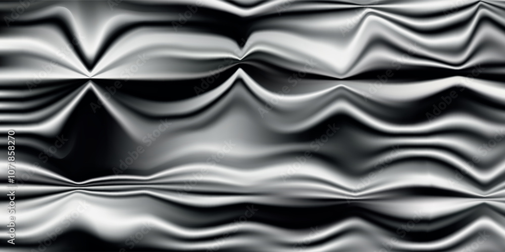 Silver foil background with metal mirror texture. Chrome gradient ...