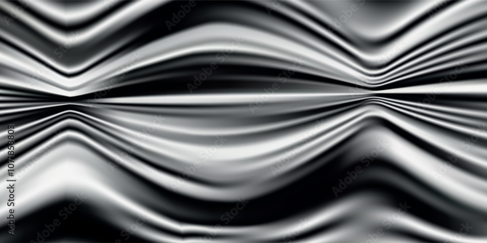 Silver foil background with metal mirror texture. Chrome gradient ...