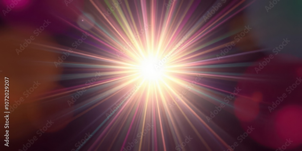 Light lens flare effect with soft glows and vibrant colors, perfect for adding a touch of ...