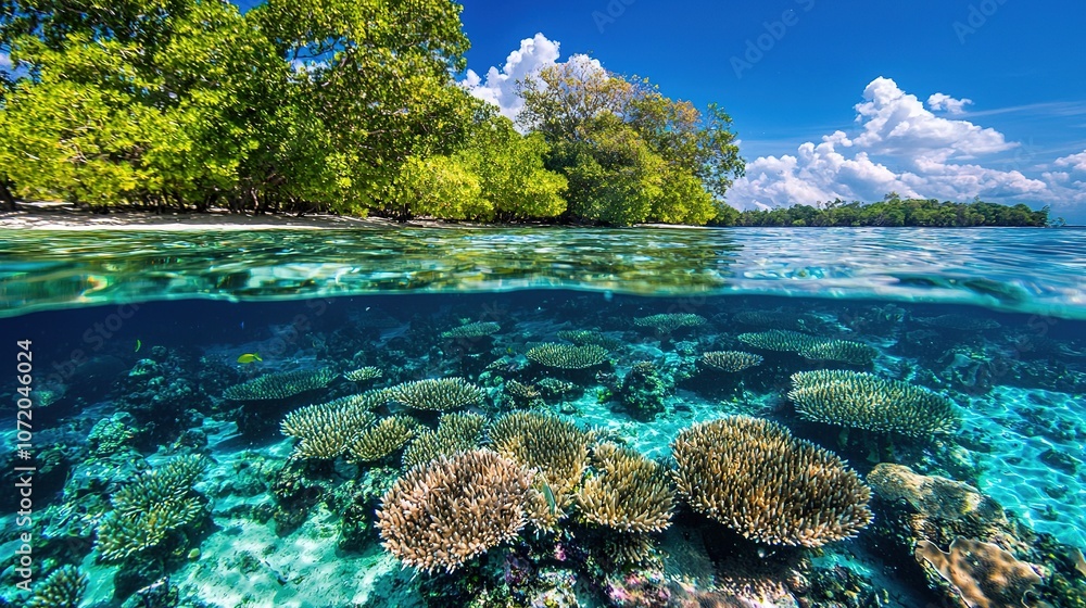 Explore vibrant coral reefs and lush mangroves in a shallow lagoon ...