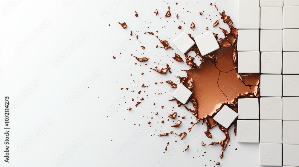 A time lapse series of photos depicting the gradual corrosion of a ...