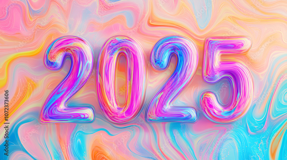 2025 wallpaper with morphing liquid shapes in pastel gradients 2025 ...