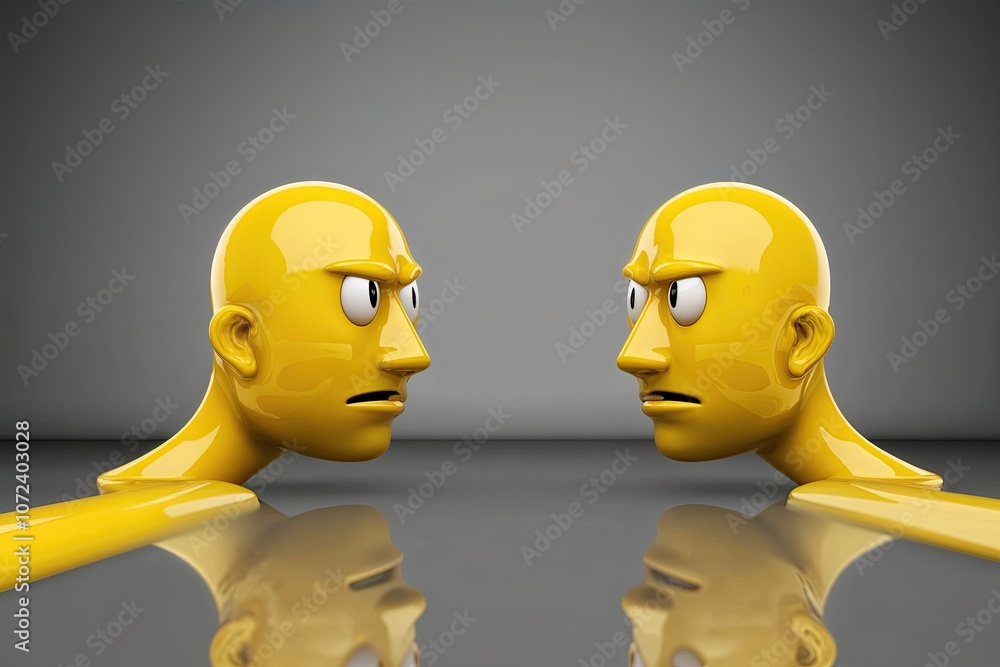 Ilustración de Stock Reflective 3D Facepalm Emoticon: Baffled ...