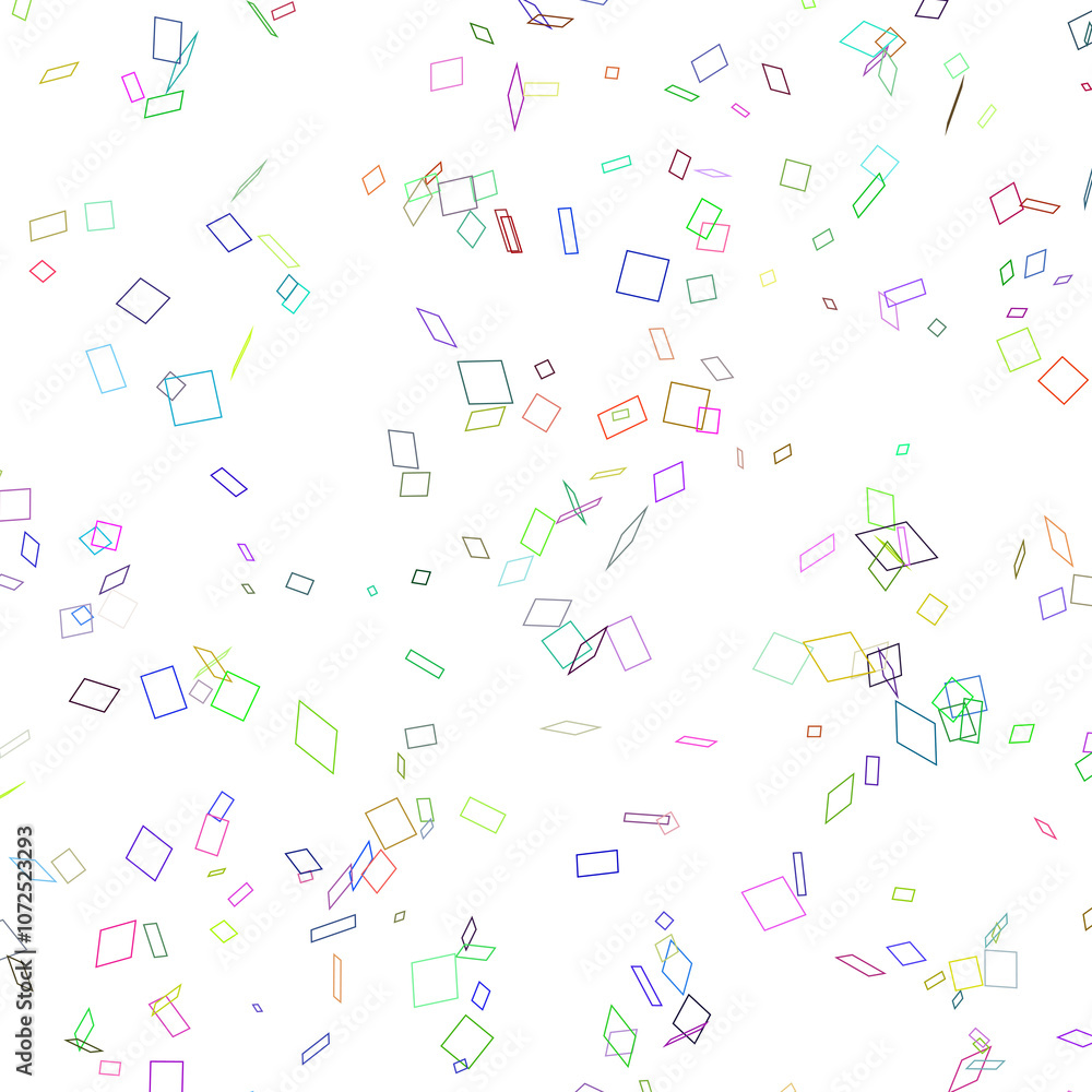 rhombuses at different angles scattered on a transparent background - a ...