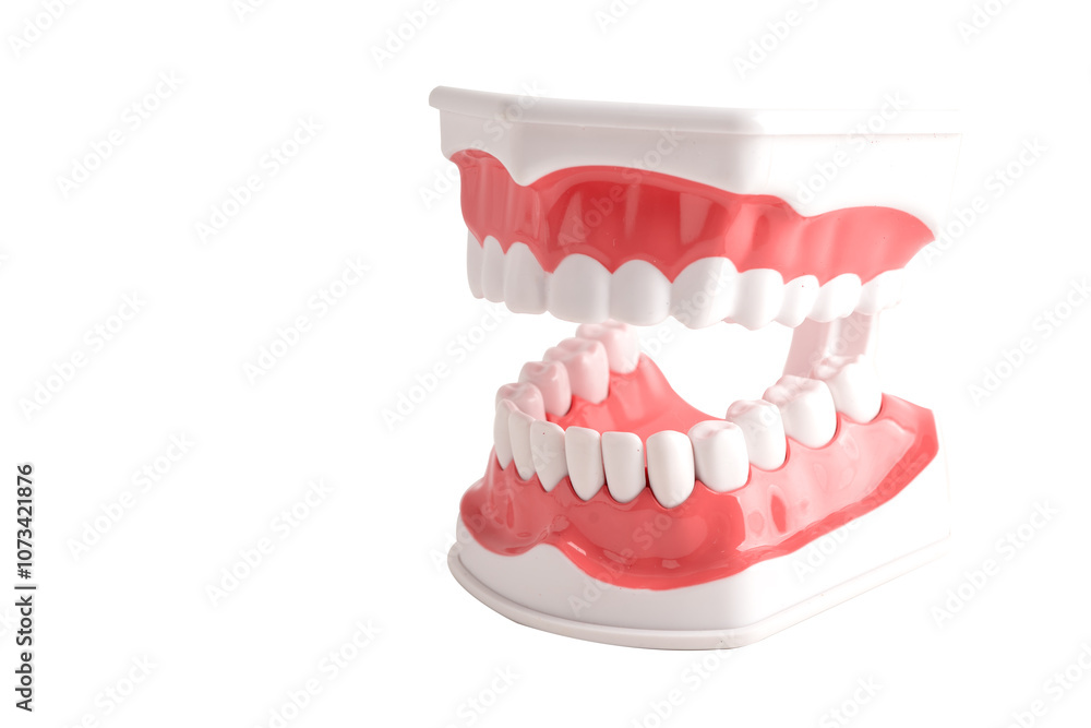 Dental teeth model isolated on white background with clipping path for ...