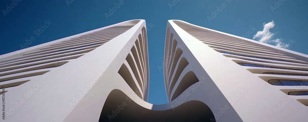 An awe-inspiring view of a contemporary architectural masterpiece ...