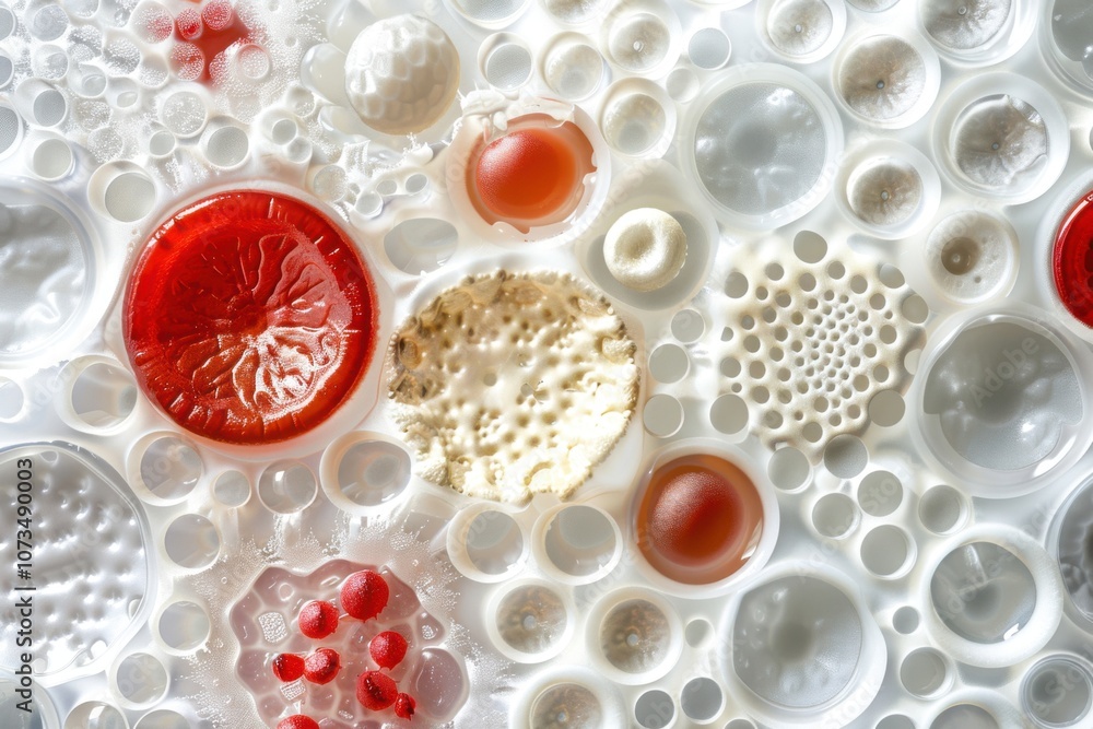 White Blood Cell Morphology: A detailed shot of the unique ...
