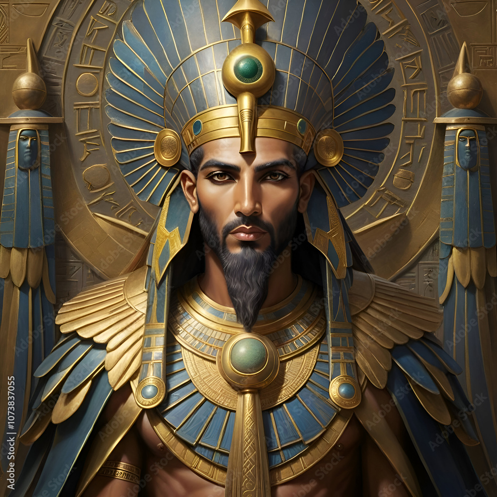 alive handsome Thoth Trismegistus, Hermes,- Egyptian god. Egypt ...