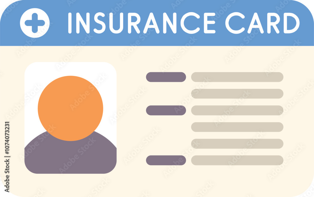 Medical insurance card displaying personal information and coverage ...